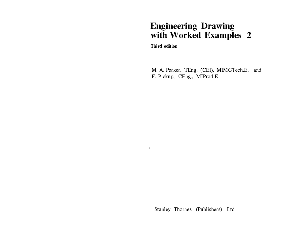 Engineering Drawing with Worked Examples - Engineering Drawing with ...
