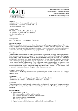 Practice Exercises Set 2 - Solution - American University of Beirut ...