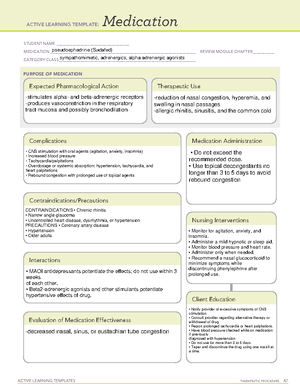 Cardiac Drugs-verapamil (Calan) - ACTIVE LEARNING TEMPLATES THERAPEUTIC ...