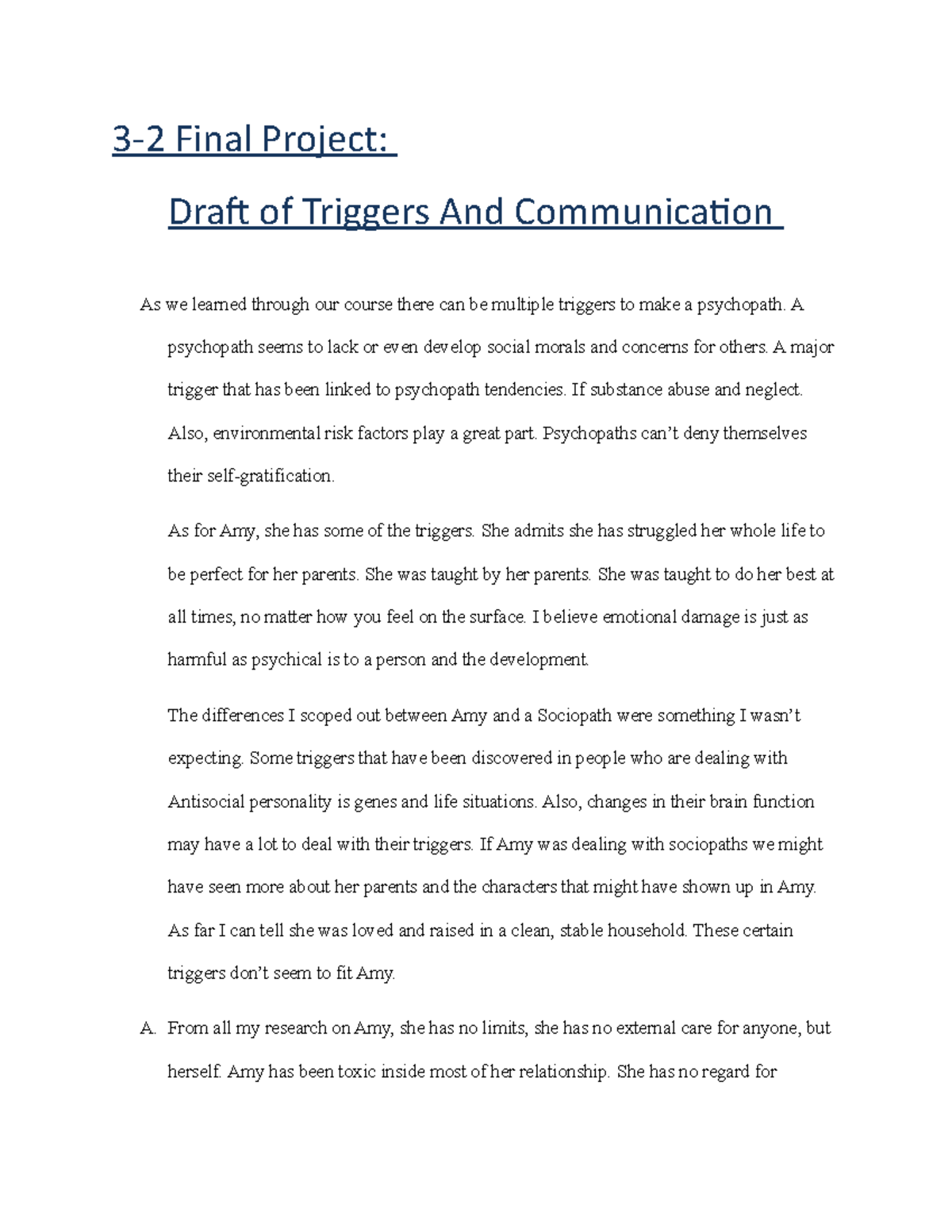 Cj-101 3-2 Final Project - 3-2 Final Project: Draft of Triggers And ...