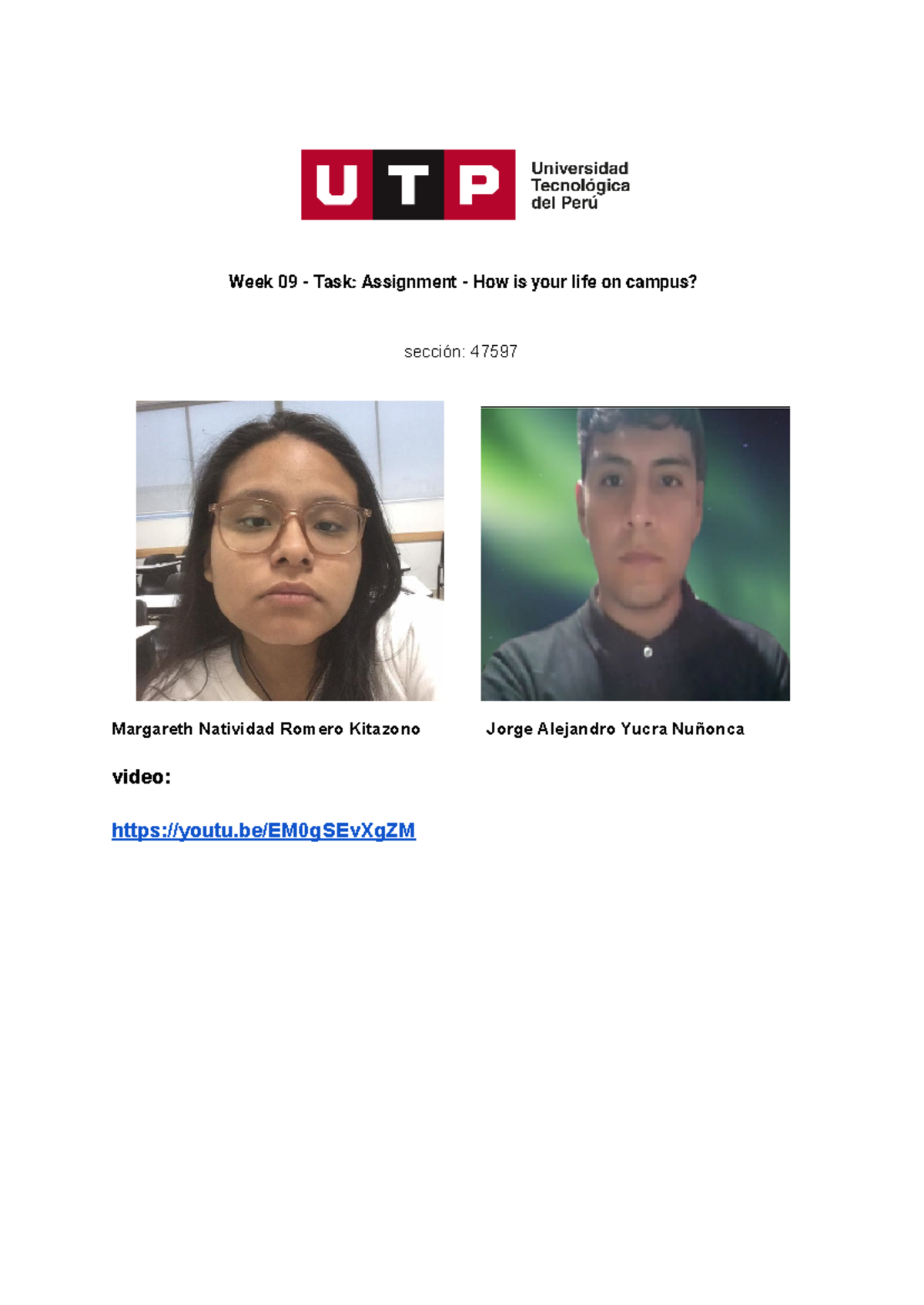 (AC-S09) Week 09 - Task Assignment - How is your life on campus ...