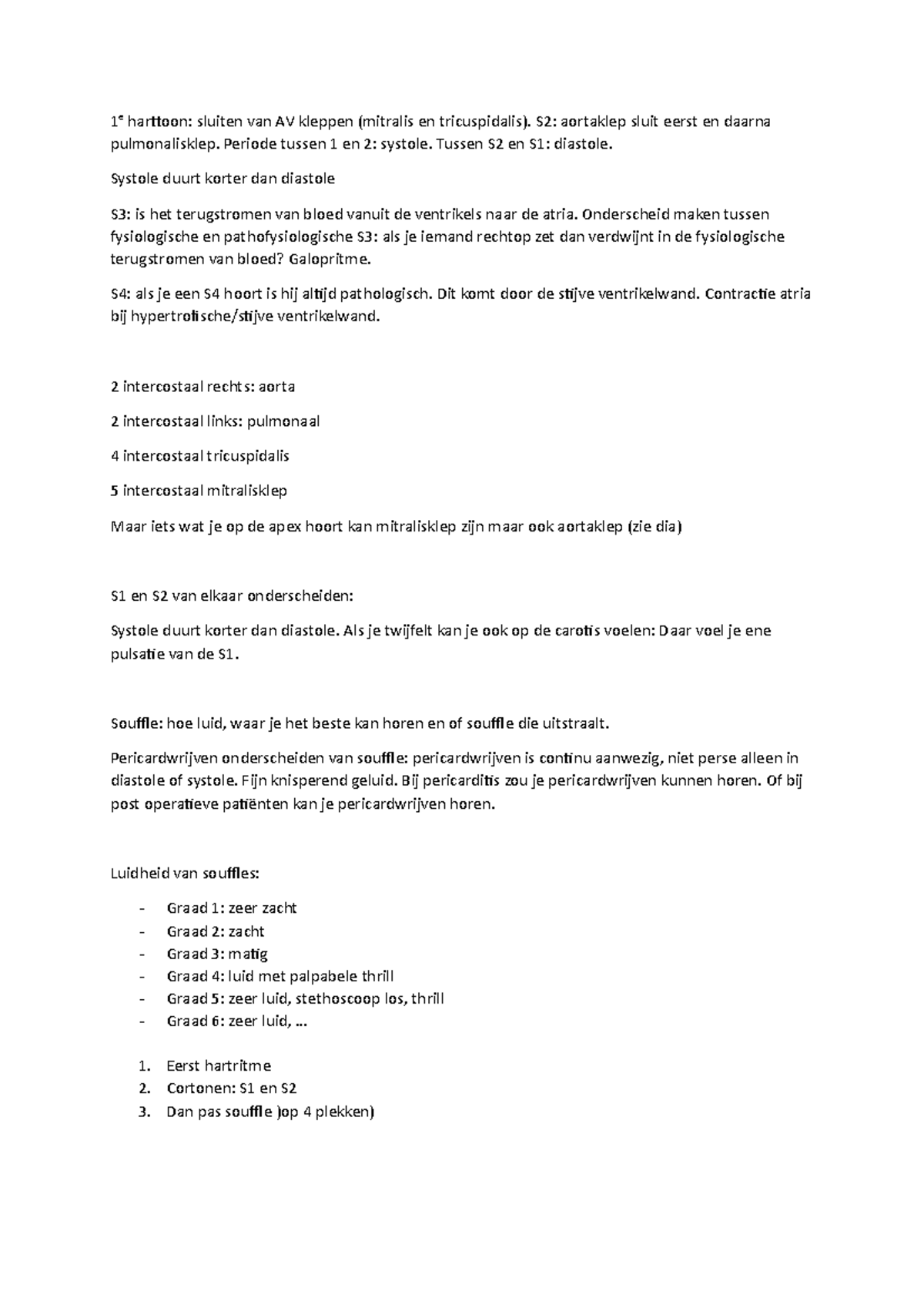 Cortonen - 1e harttoon: sluiten van AV kleppen (mitralis en ...