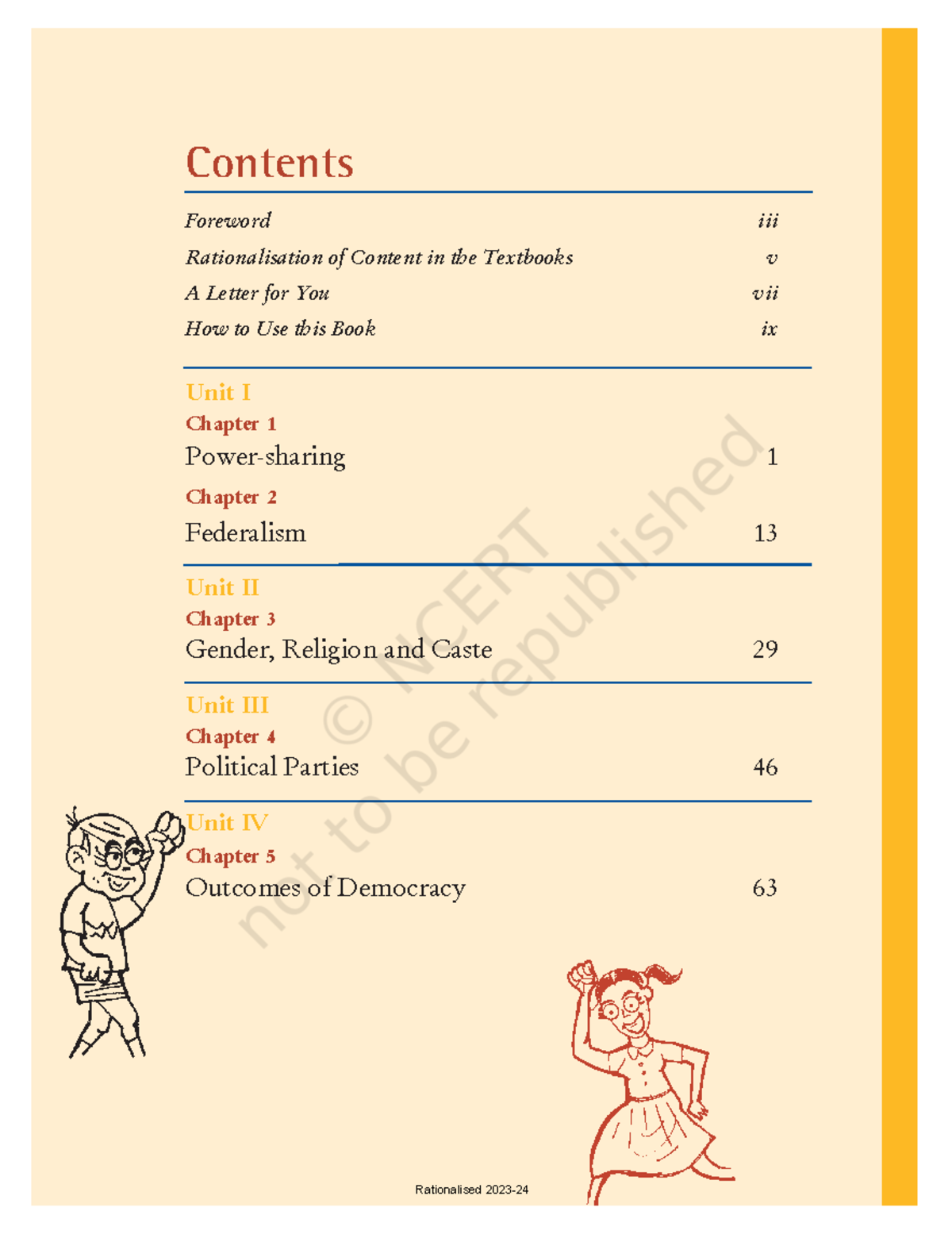 1OTH Politics - dfsdfsd - xiii Contents Foreword iii Rationalisation of ...