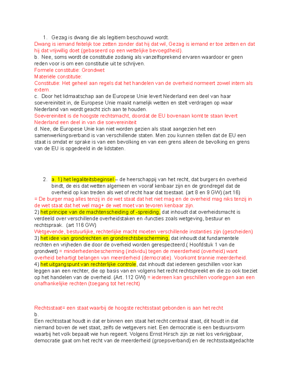 Document 7 - Beginselen aantekeningen en opdrachten uit het werkboek ...