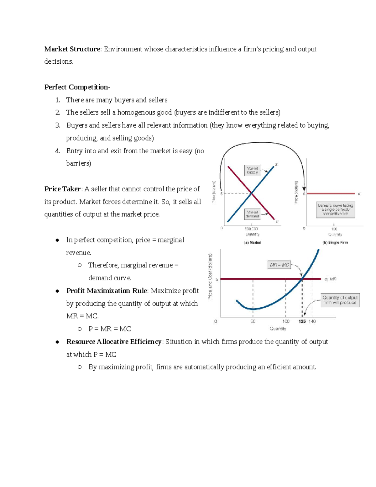Market structure - A clear, detailed, and comprehensive set of notes on ...