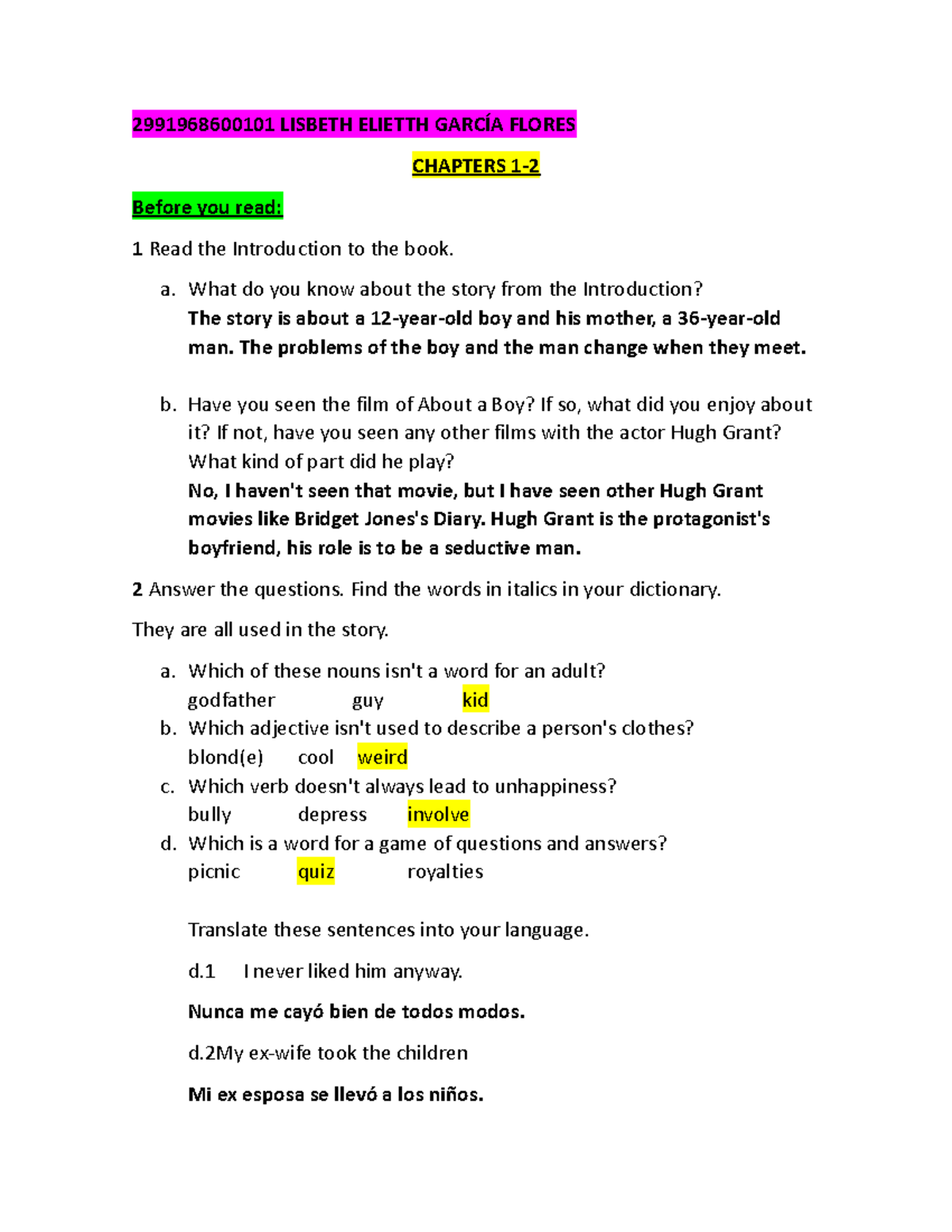 About a boy Chapters 1-2 - 2991968600101 LISBETH ELIETTH GARCÍA FLORES ...