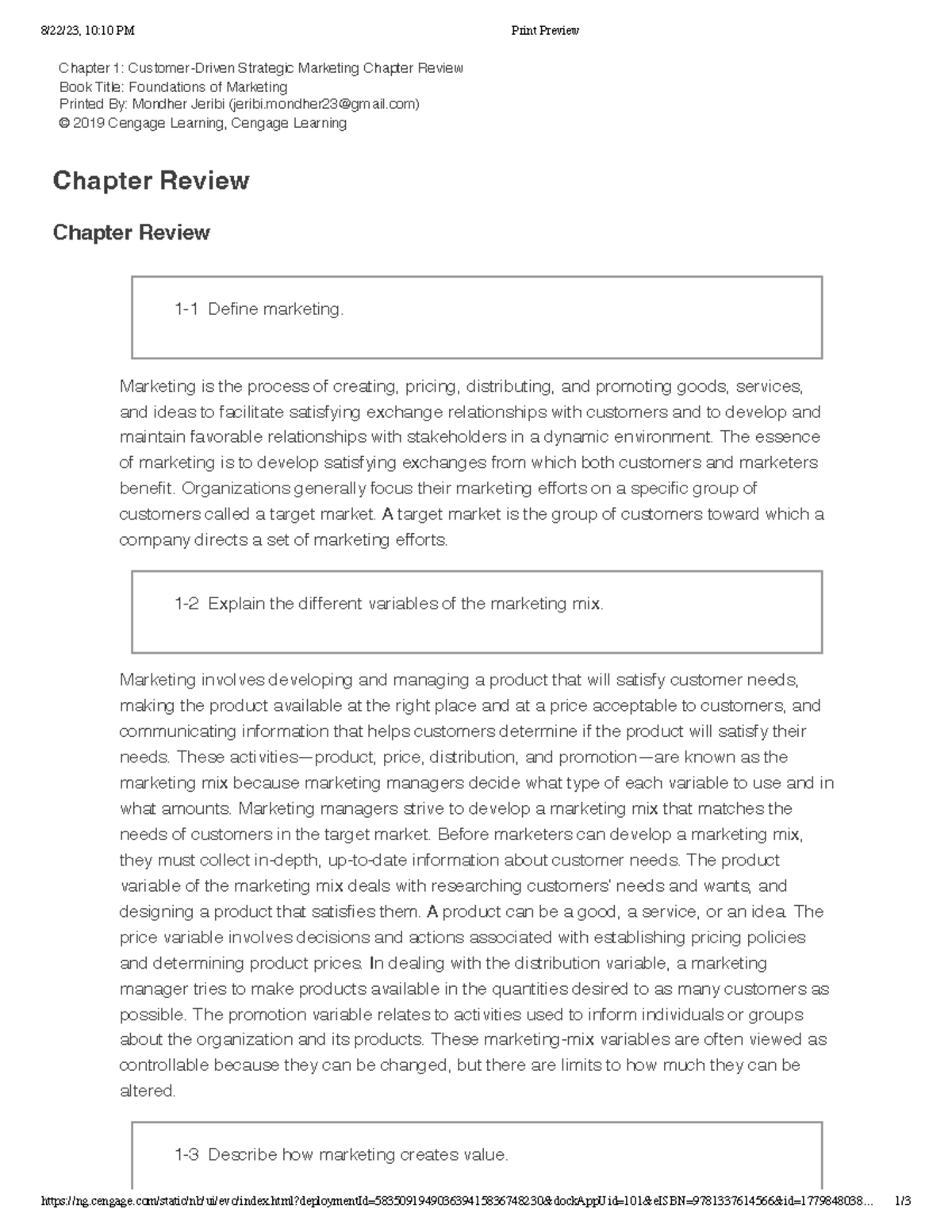 Mind Tap - Cengage Learning - 8/22/23, 10:10 PM Print Preview - Studocu