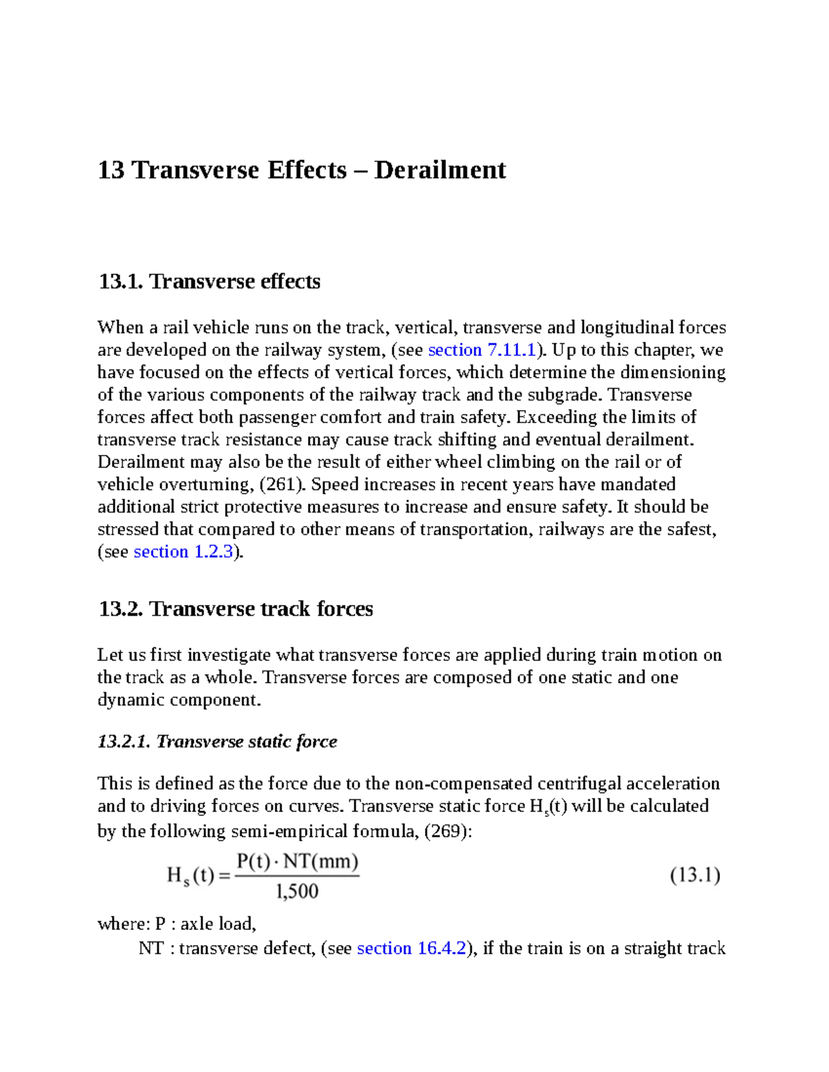 Railway Management and Engineering ( PDFDrive )-103 - 13 Transverse Effects – Derailment 13 ...