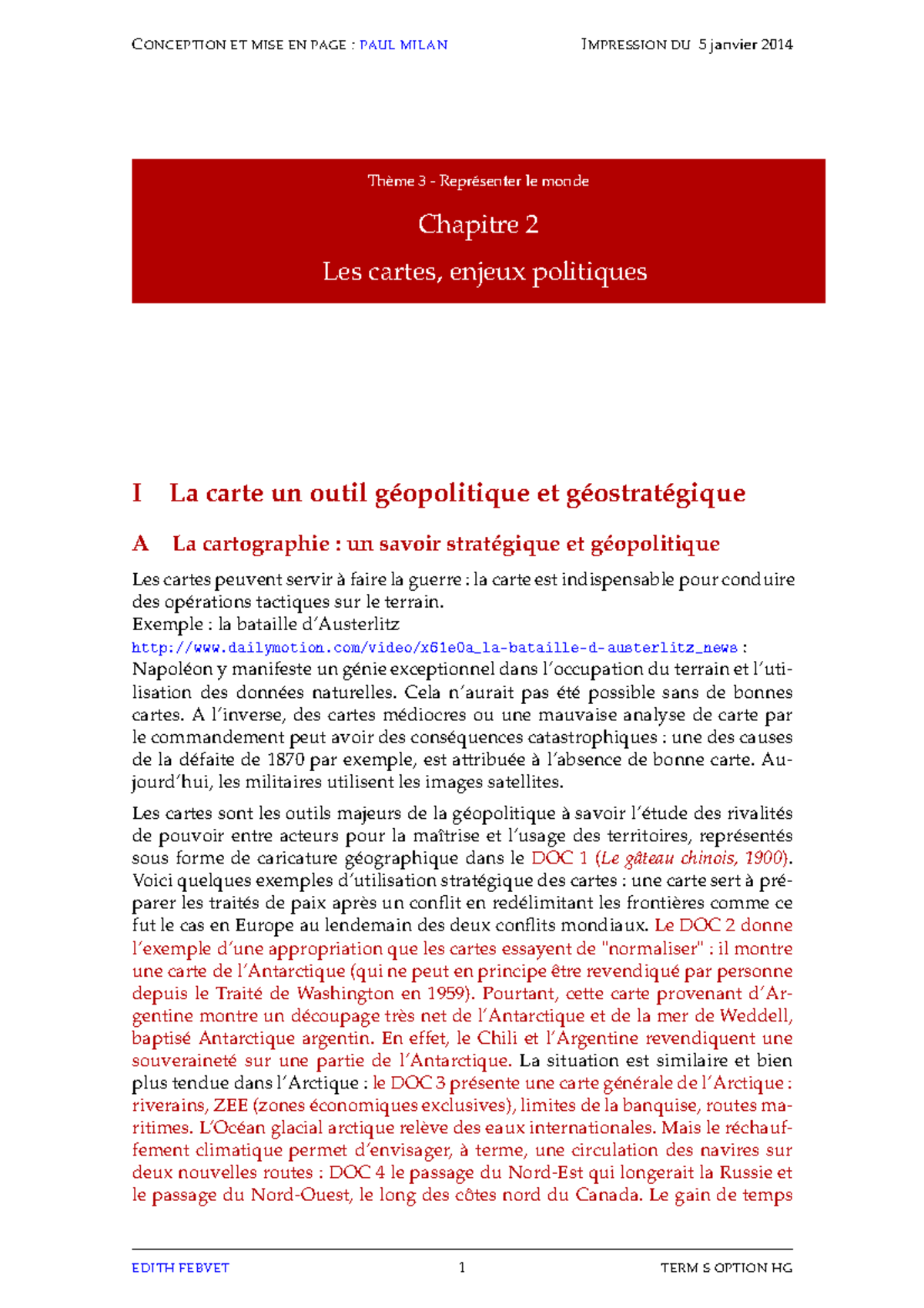 Les cartes lecture politique et approche critique cours - CONCEPTION ET ...