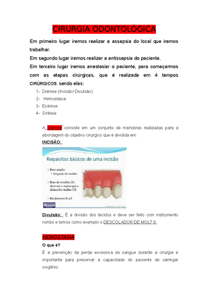 DIérese, Exérese e Síntese - Diérese, Exérese e Síntese Diérese ...