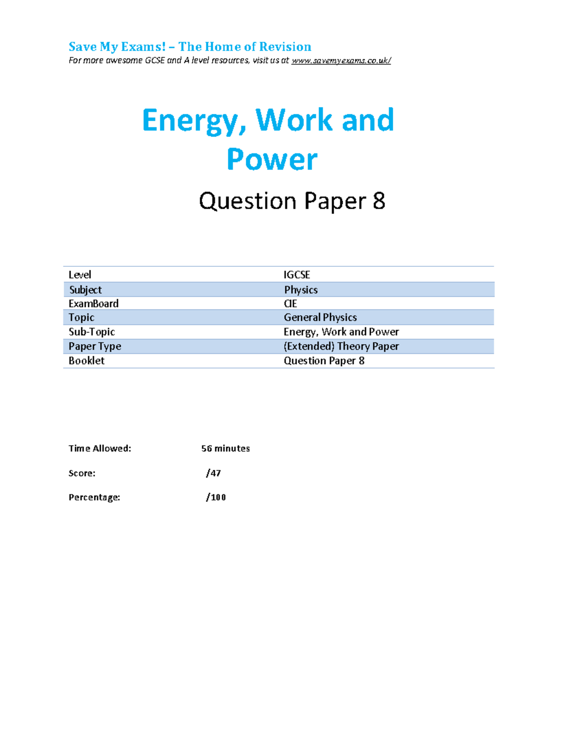 17 - sheets - Save My Exams! – The Home of Revision For more awesome ...