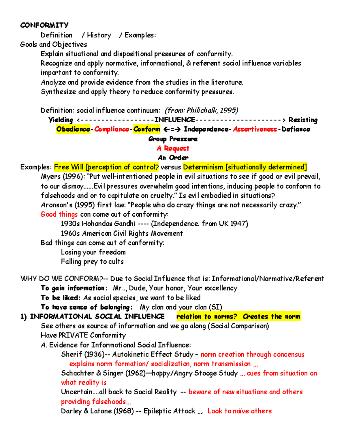Conformity Obedience Annotated - CONFORMITY Definition / History ...