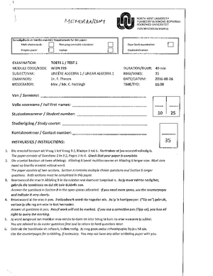 2016 Groot Toets 3 Memorandum - MTHS212 - Studocu