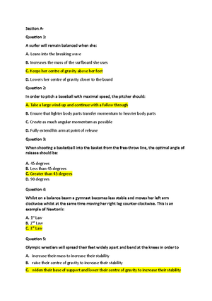 Unit 3 AOS1 SAC 1 answers - VCE PHYSICAL EDUCATION – AOS 1 SAC 1A ...