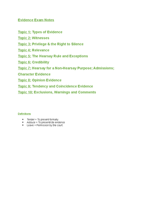Equity Trusts Cases - Case summaries - Equity & Trusts Key Cases Part 1 ...