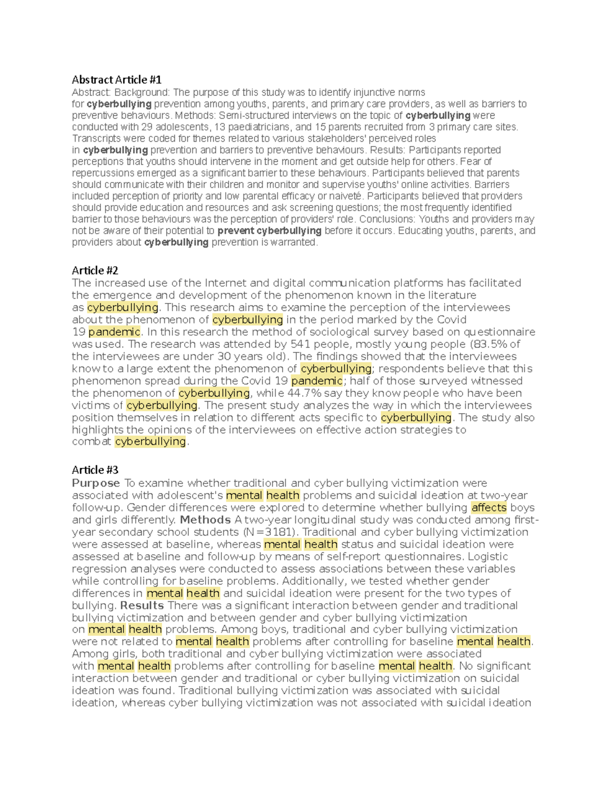 Abstracts-Hannah- Psych-201 - Abstract Article Abstract: Background ...