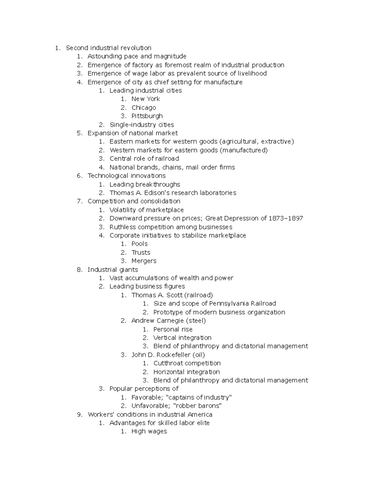 Chapter 16 - America's Gilded Age, 1870–1890 - Second industrial ...