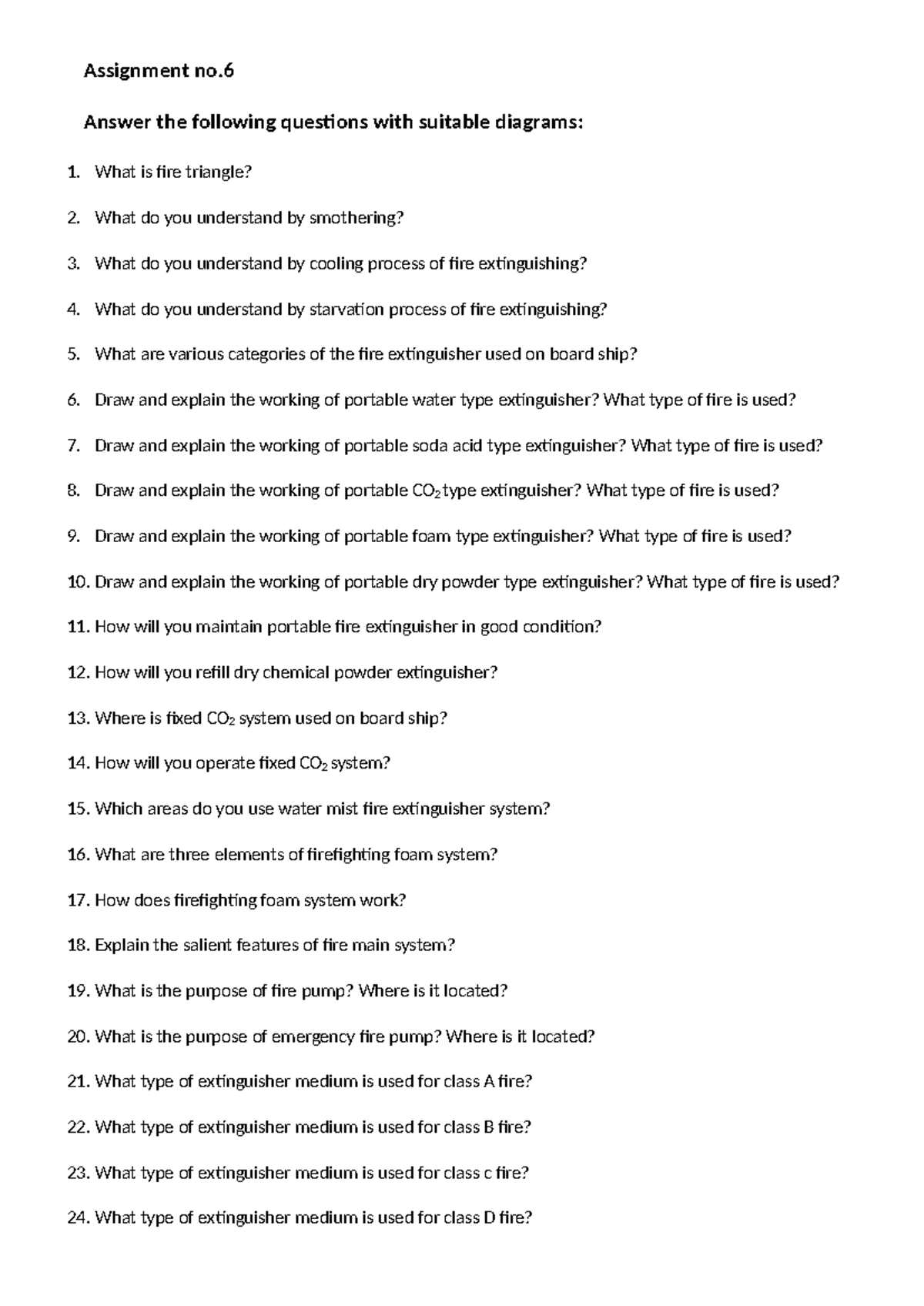 SOT 3 assign no 6 - nil - Assignment no. Answer the following questions with suitable diagrams ...