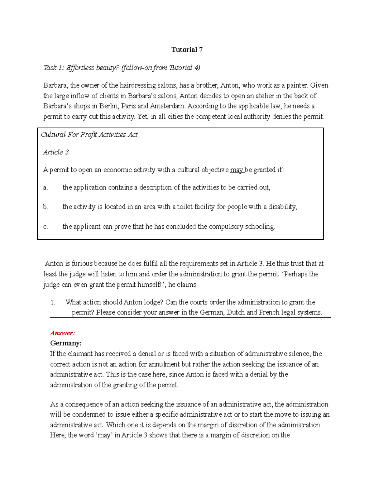 Tutorial 7 - Tutorial 7 Task 1: Effortless beauty? (follow-on from ...