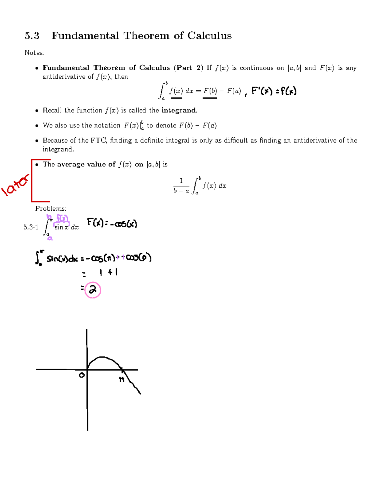 5.3 FTC - Professor Wouter Van Limbeek - 5 Fundamental Theorem of ...