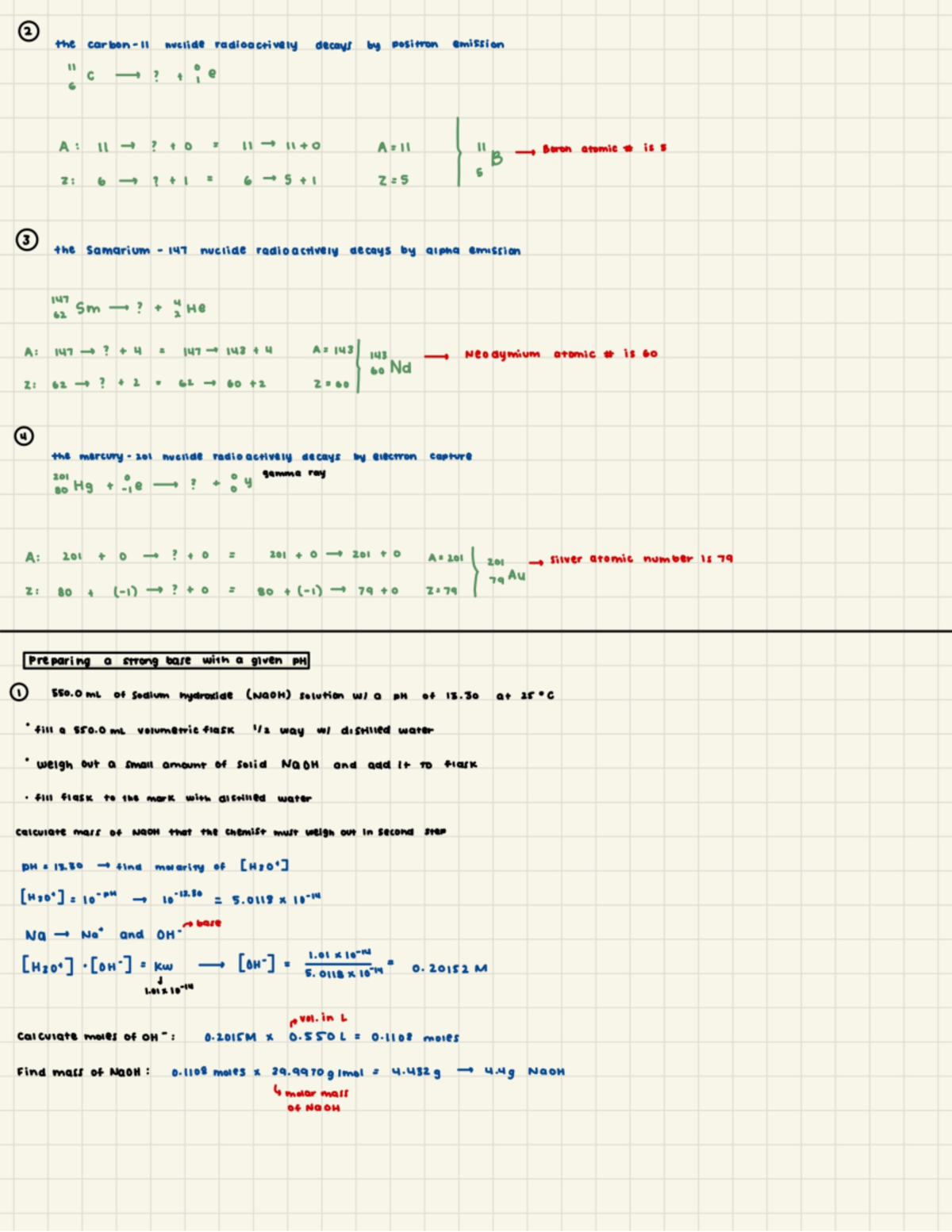 Chemistry II Practice Problems -18 - CHE 1113 - Studocu