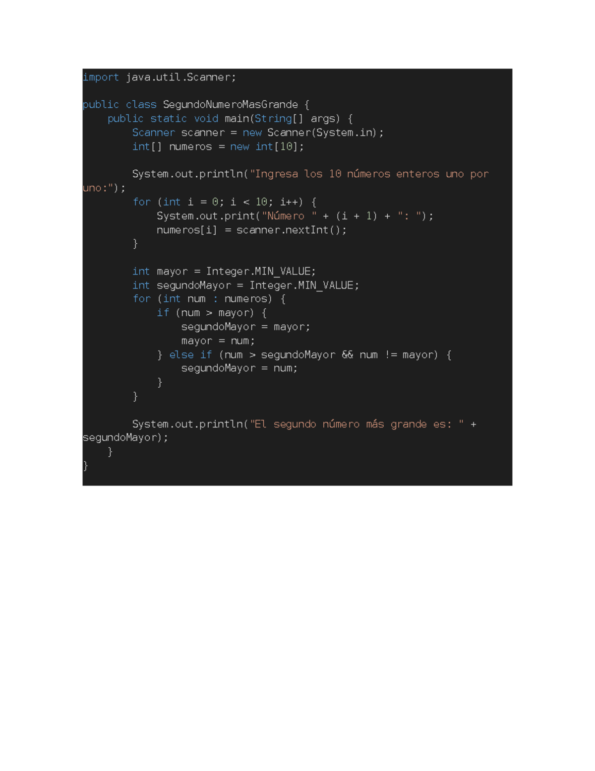 Segundomasgrande-1 - import java.util; public class SegundoNumeroMasGrande { public static void ...