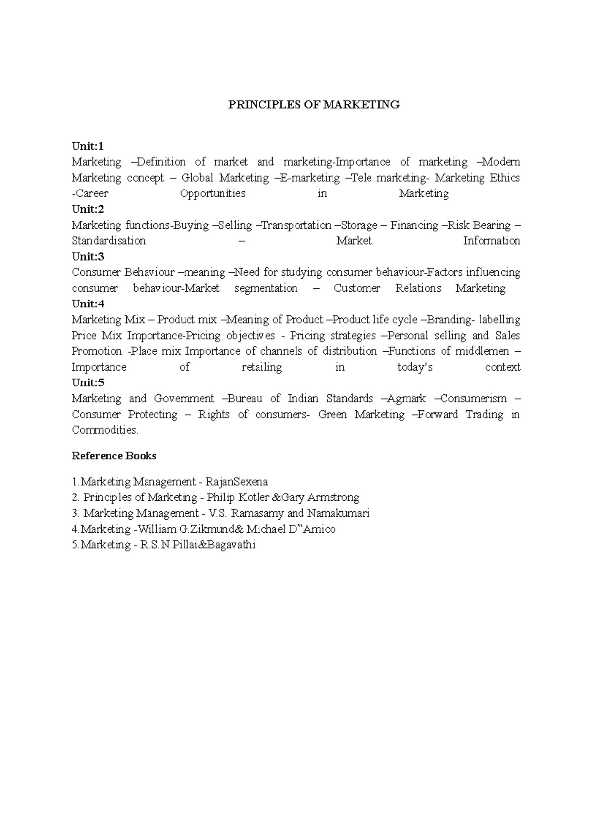 Pom - PRINCIPLES OF MARKETING Unit: Marketing –Definition of market and ...