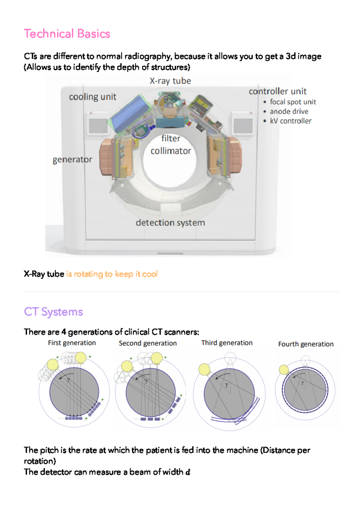 3 - Computed Tomography - Technical Basics CTs are different to normal ...