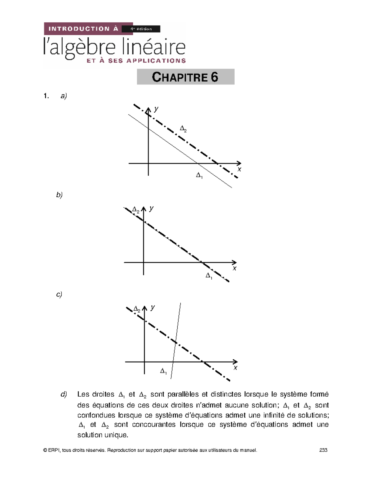 Amyotte alg lineaire 4e corr exer recap ch06 edu - CHAPITRE 6 a) x ∆ 1 y ∆ 2 b) x ∆ 1 ∆ 2 y c) x ...