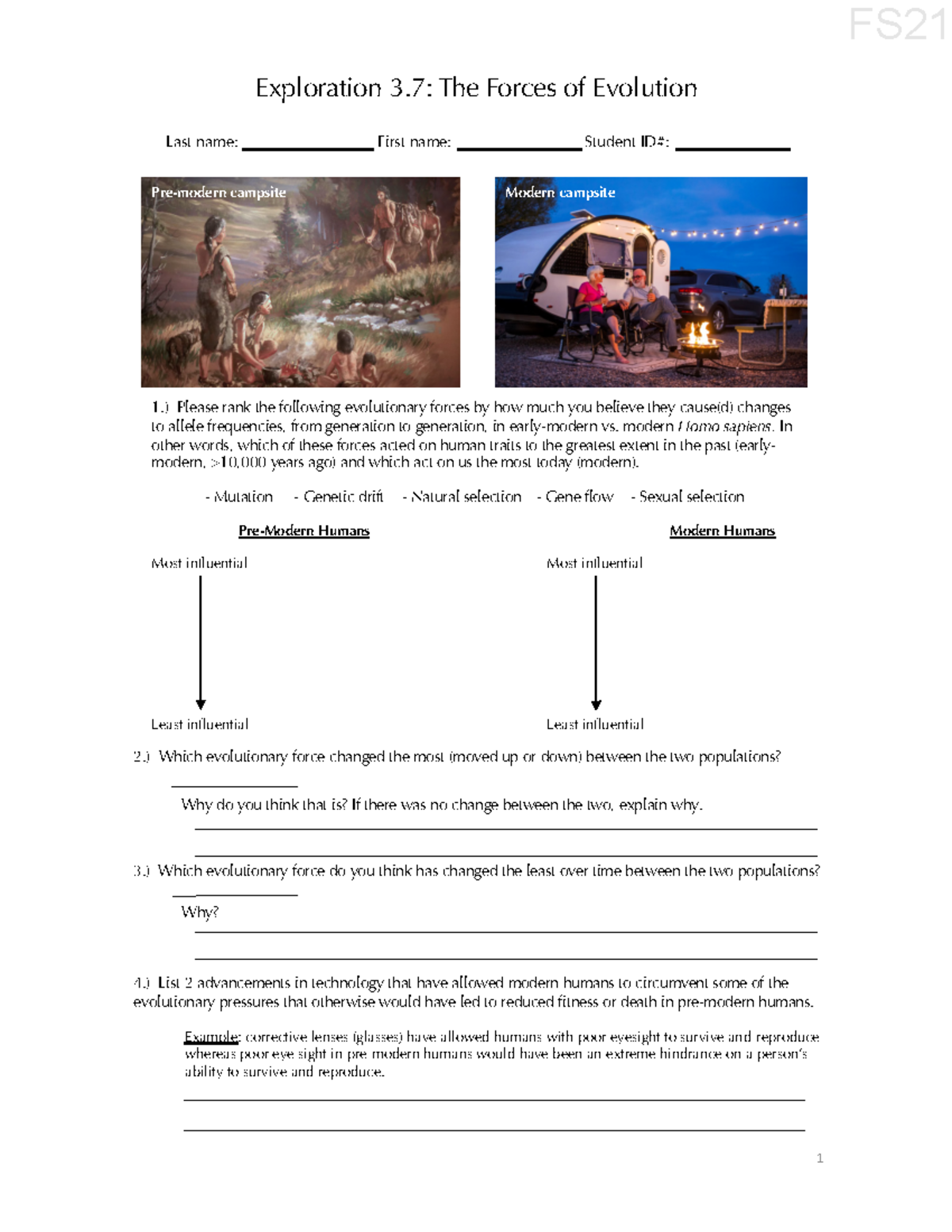 Exploration 3.7) The Forces of Evolution - BIOL11410AAA - Studocu