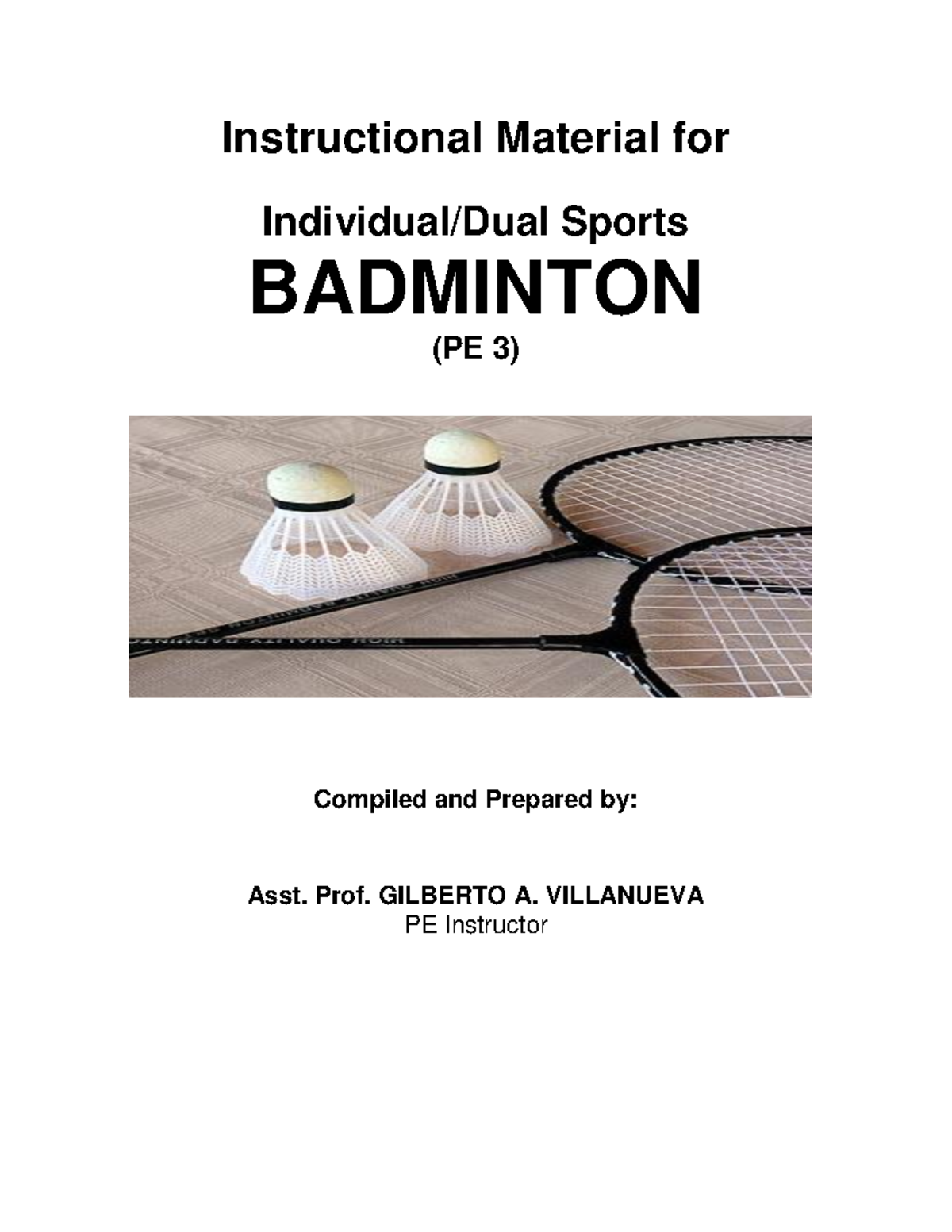 Pathfit 3 Lesson 2 and 3 - Instructional Material for Individual/Dual ...