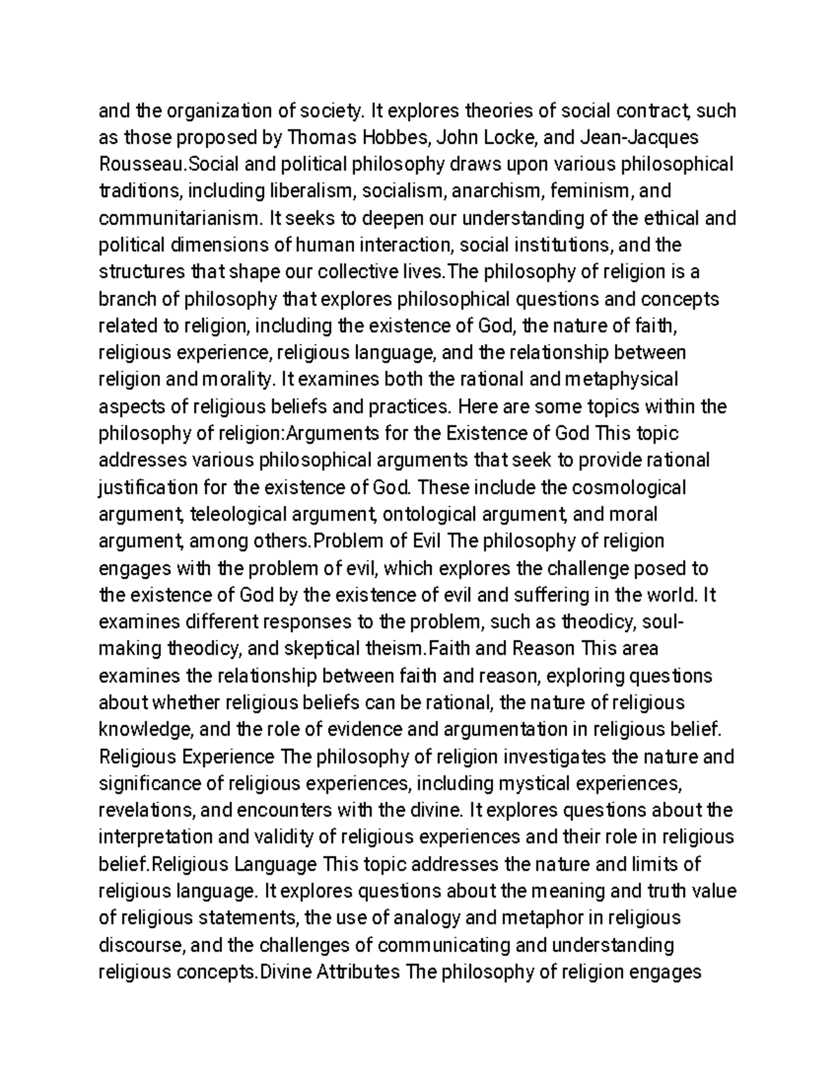 Philosophy-22 - and the organization of society. It explores theories ...