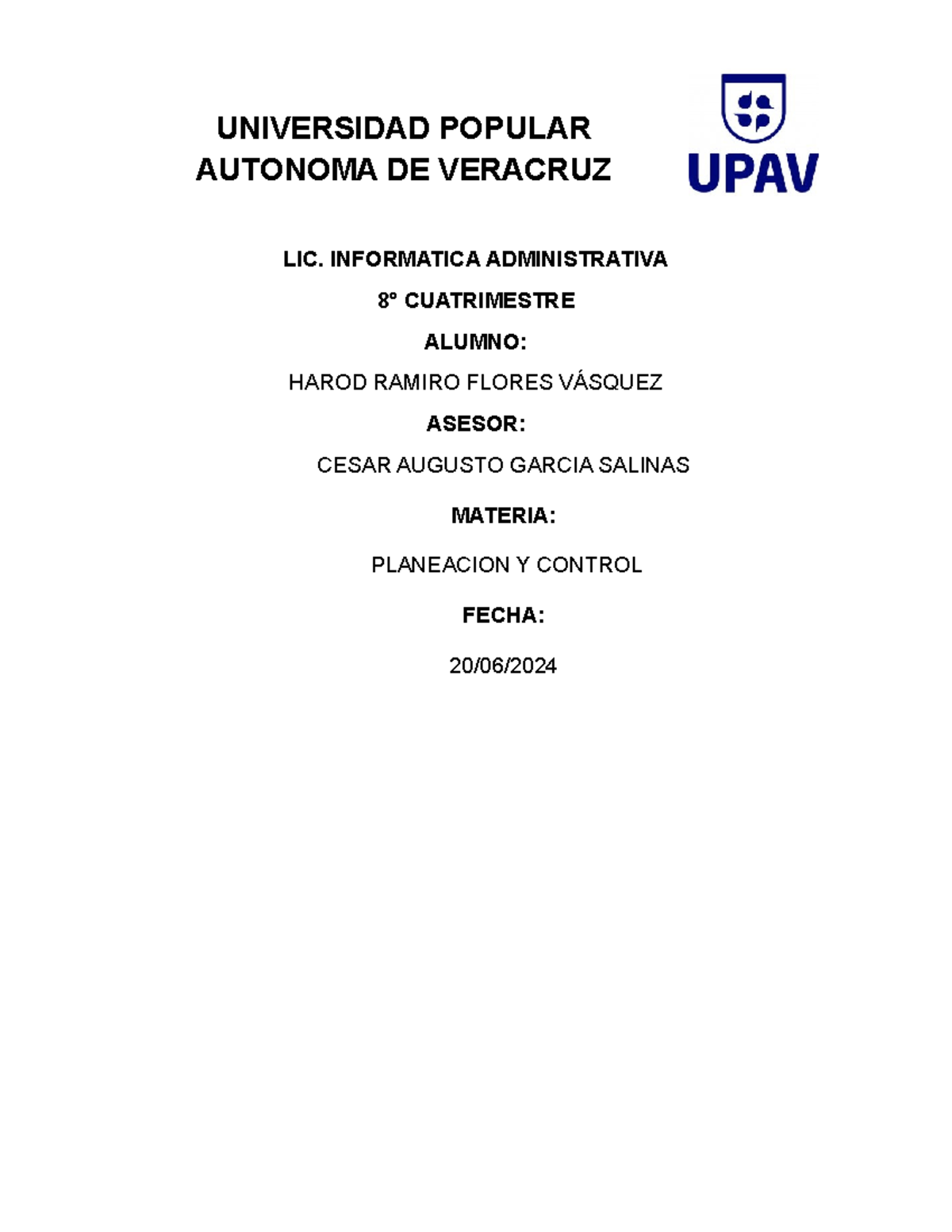 Unidad IV - Jsjdhd - UNIVERSIDAD POPULAR AUTONOMA DE VERACRUZ LIC ...