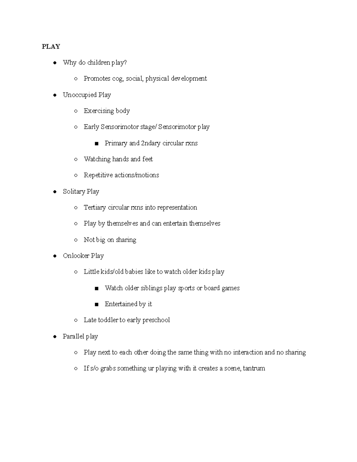 Emotional and Social Development in Early Childhood (Ch. 8) - PLAY Why ...