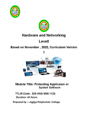 Operate Personal Computer final - for merge - Hardware and Networking ...