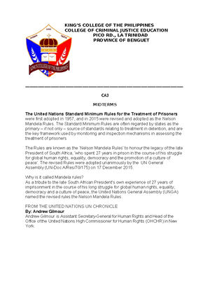 Republic Act No 7309 - assignment for CA - Republic Act No. 7309 March ...