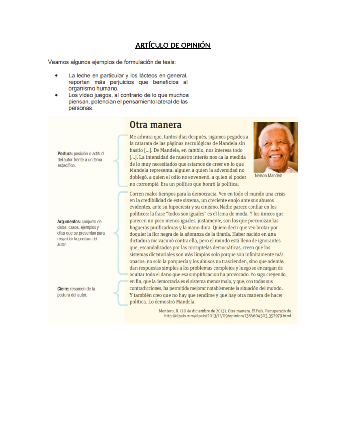 Artículo DE Opinión - jjj - ARTÍCULO DE OPINIÓN HACIA UNA VERDADERA ...