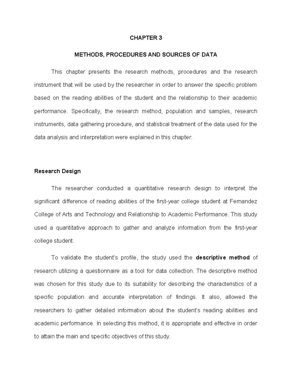 Chapter 3 - research - CHAPTER 3 METHODS, PROCEDURES AND SOURCES OF ...