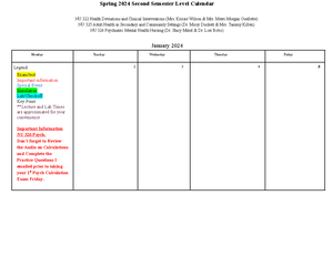 JSU Insulin Table SP 2020-2 - Jacksonville State University School of ...