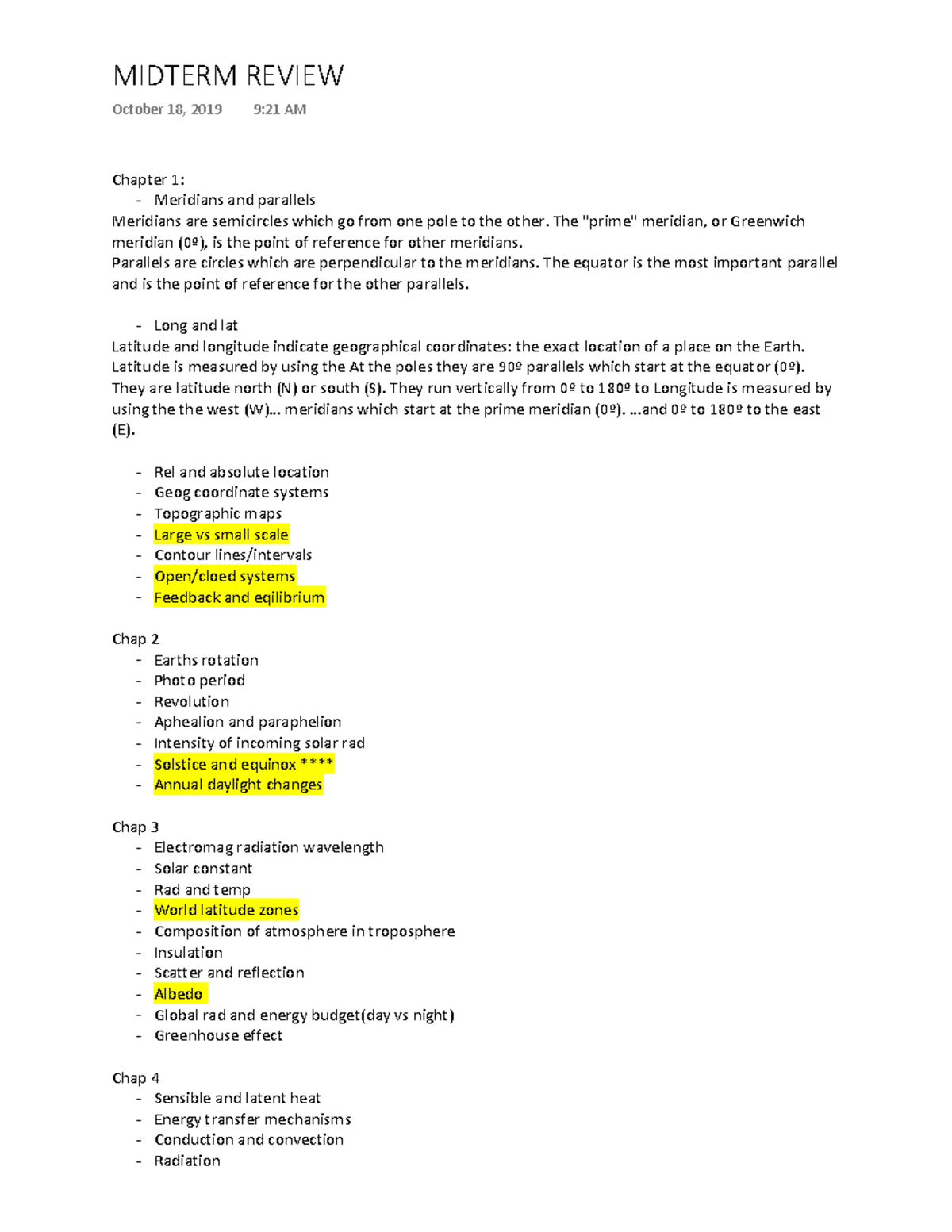 Midterm review / questions - Warning: TT: undefined function: 32 ŚĂƉƚĞƌ ϭ͗ - Studocu