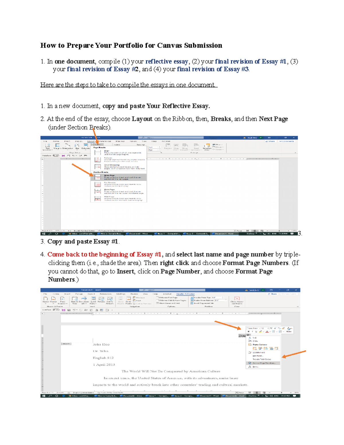 How to Prepare Your Portfolio for Canvas Submission-21F-1 - How to ...