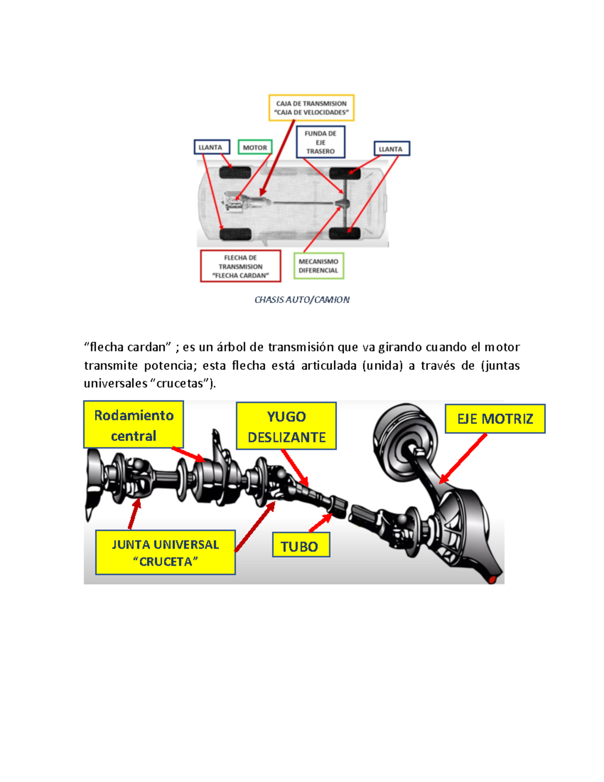 Alineacion DE Cardan Practica - ####### CHASIS AUTO/CAMION “flecha ...