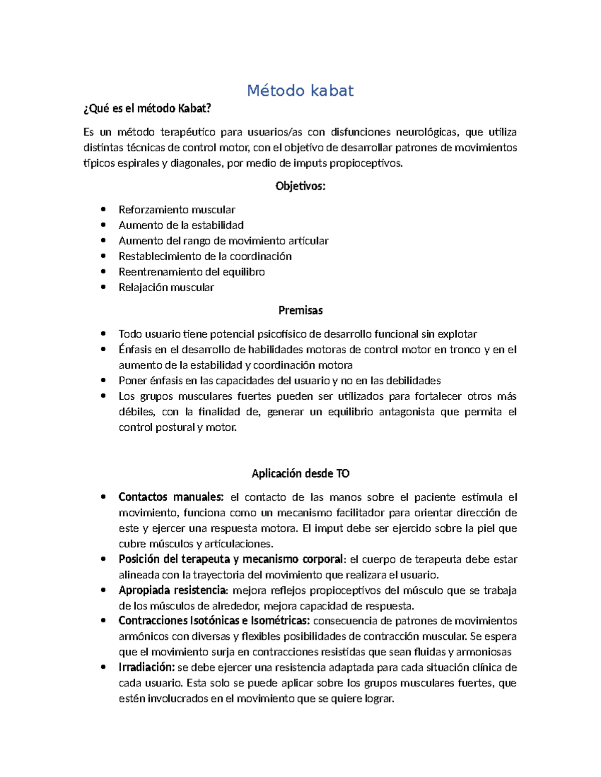 Resumen metodo kabat - Método kabat ¿Qué es el método Kabat? Es un ...
