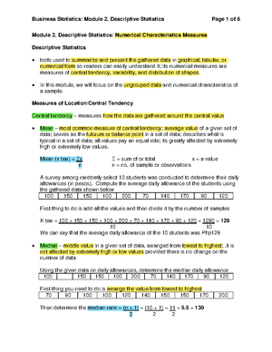 Statistics Module 4 - ... - Module 4. Fundamentals of Hypothesis ...