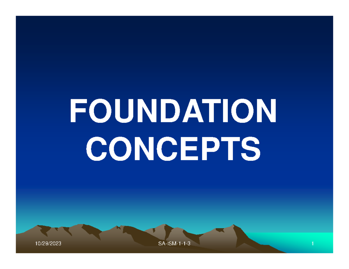 MBA-2023 ISM-1-1-3 - information system for management - 10/29/ SA-ISM ...