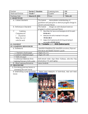 PSAP- Grade-8 - Psychosocial activities - PSYCHOSOCIAL SUPPORT ...