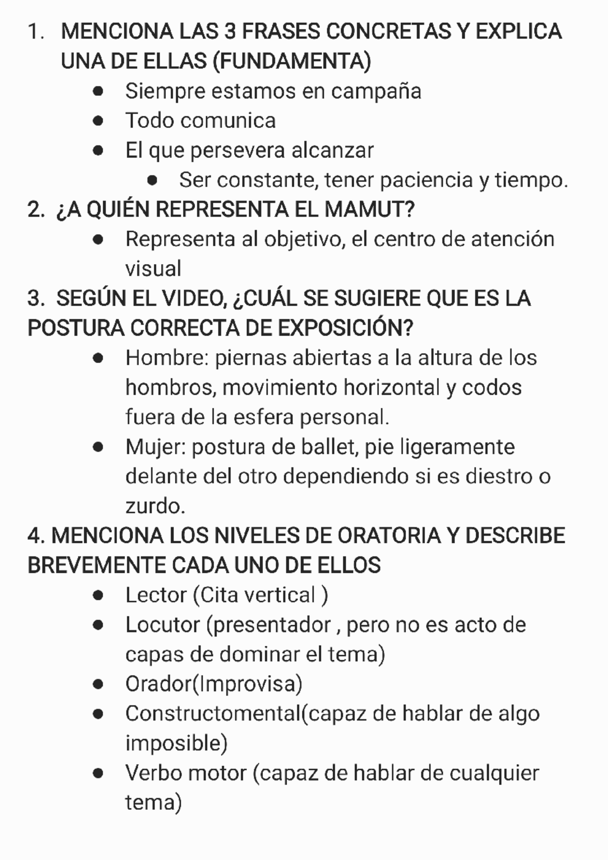 Grupo 2 - Informe. - 1. MENCIONA LAS 3 FRASES CONCRETAS Y EXPLICA UNA DE ELLAS (FUNDAMENTA ...