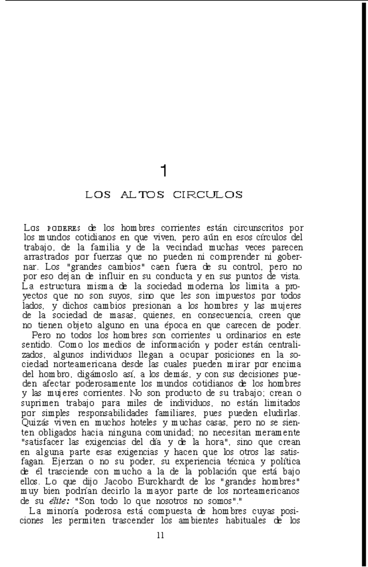 3 Wright Mills la-elite-del-poder (arrastrado) - 1 ####### LOS ALTOS ...
