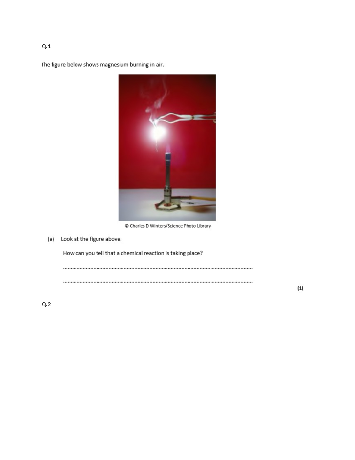 Endothermic reaction and exothermic reaction Qs - Pearson edexcel IGCSE ...