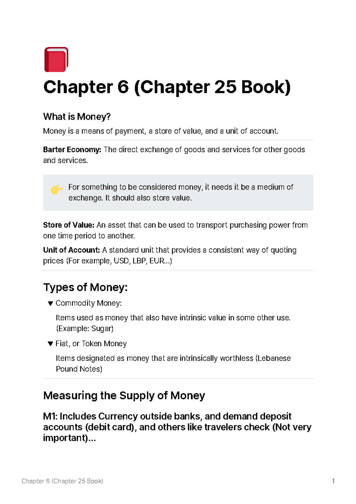 ECON 212 - Chapter 6 - Chapter 6 Chapter 25 Book) 1 📕 Chapter 6 ...